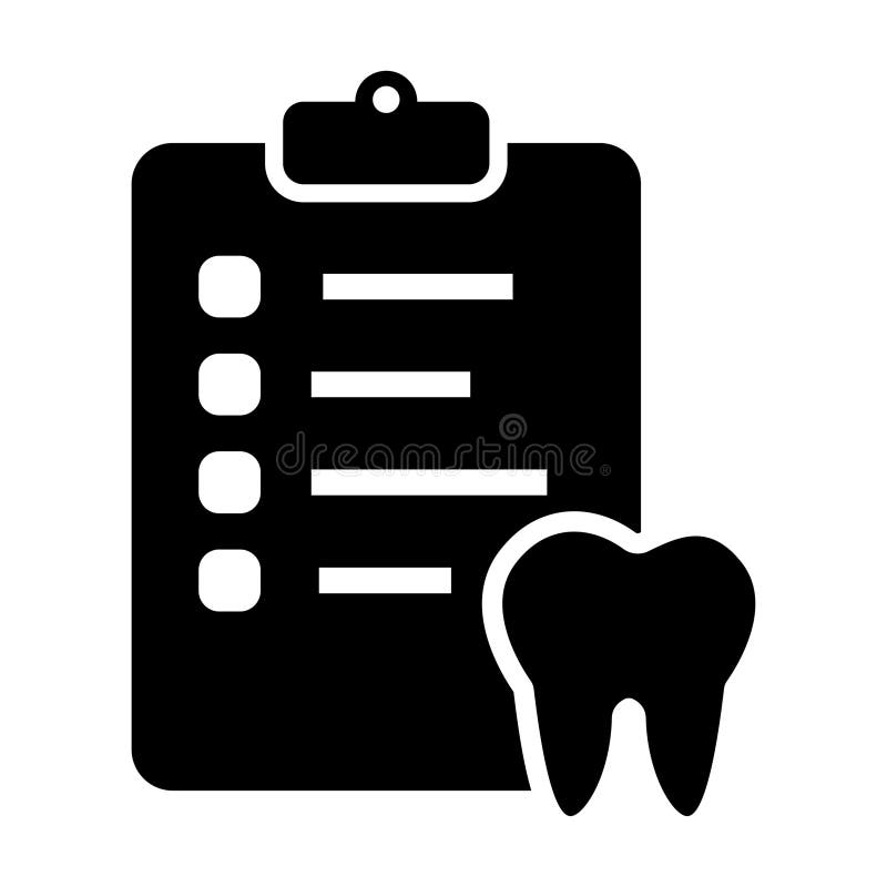 Dental Report Icon stock vector. Illustration of care - 270571368