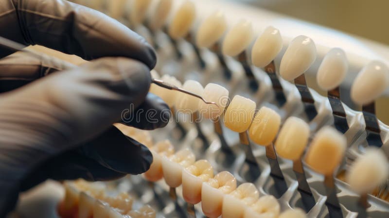 The Dental Shade Selection Process.AI Generated Image Stock Image ...
