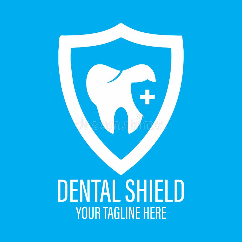 Dental Shield Logo Vector Design Stock Vector - Illustration of concept ...