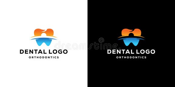 Dental Sun Ocean Logo Creative Vector Design Stock Vector ...