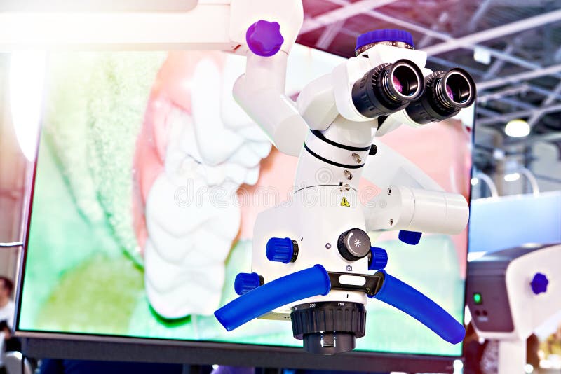Dental Surgical Microscope Laboratory Stock Image - Image of display ...