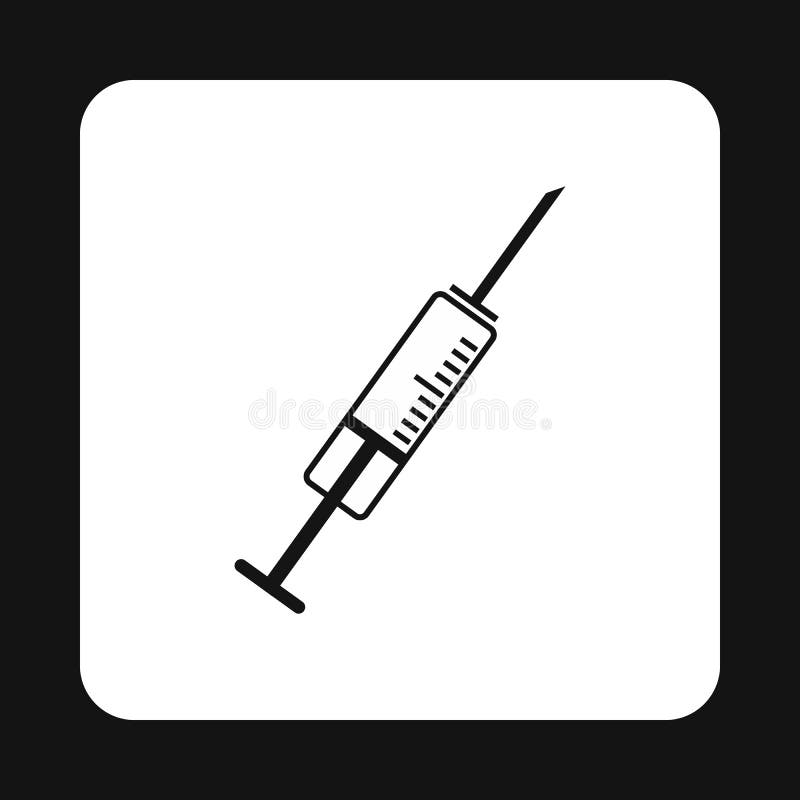 Dental Syringe Icon, Simple Style Stock Vector - Illustration of icon ...