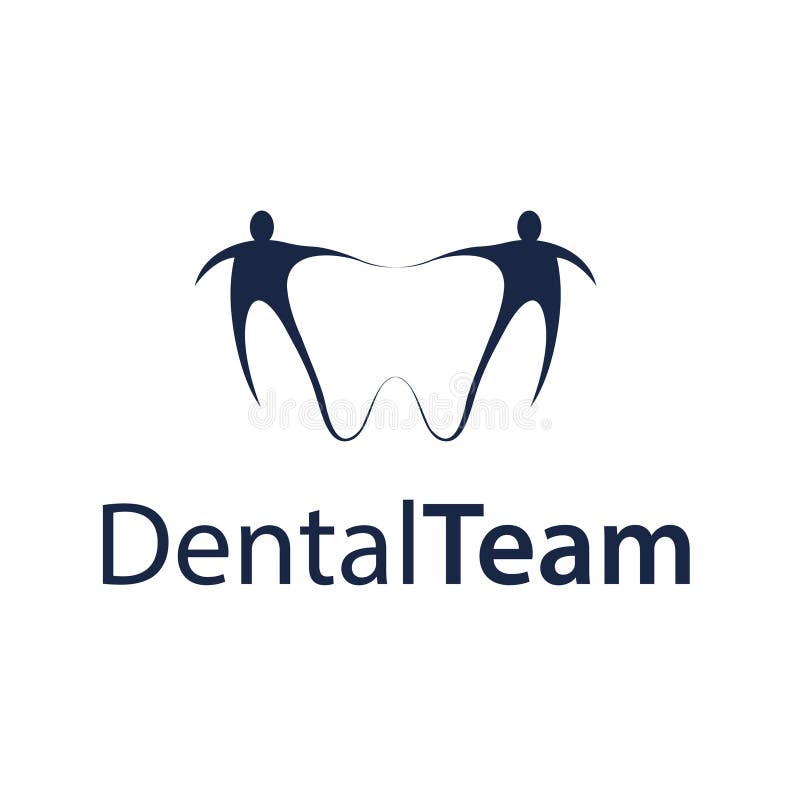 Dental Team Tooth Logo Design Stock Vector - Illustration of team ...