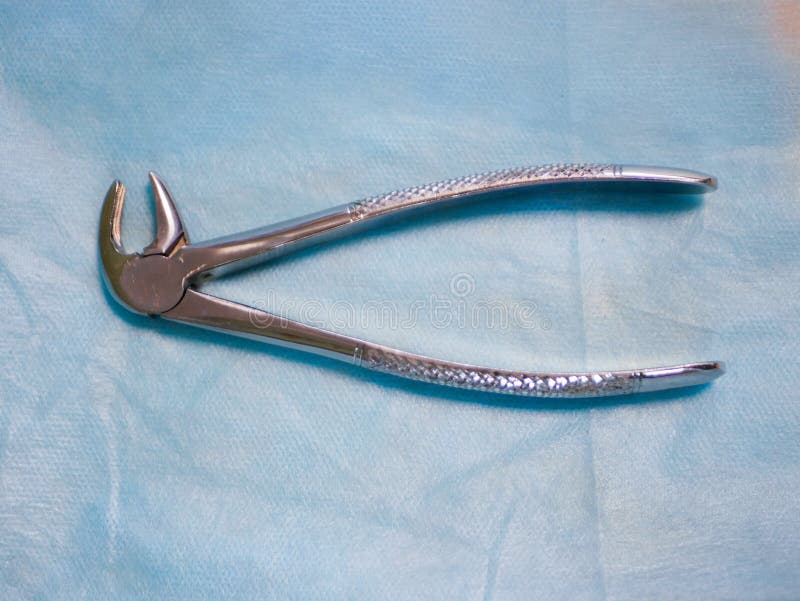 Dental Tool for Removing Teeth. Close Top View. Removal of a Tooth ...