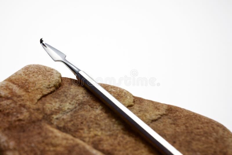 Dental Tool on a Stone .Concept Caries Stock Image - Image of dentistry ...