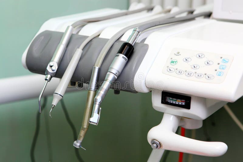 Dentists Tools at Table Dental Stock Image - Image of dentist, close ...