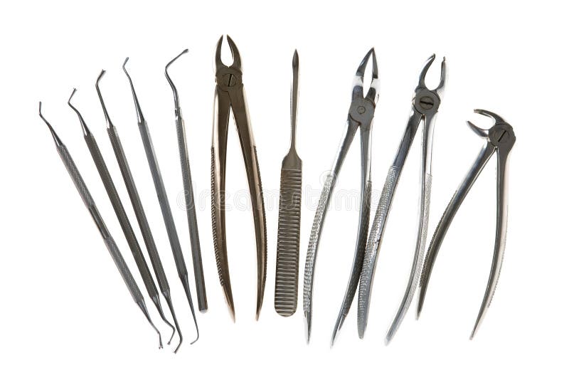 Old dental tools stock image. Image of grungy, medical - 1134319