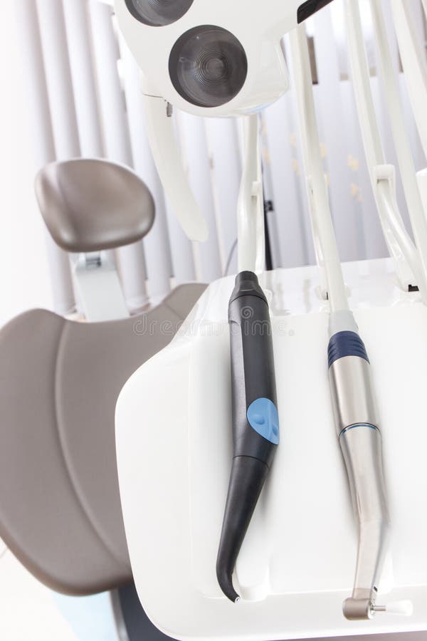 Dental Tools and Accessories and Chair Used by Dentists Stock Photo ...