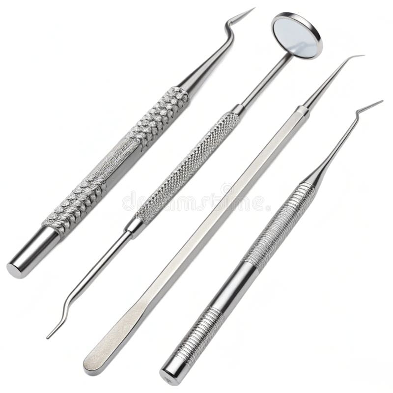 Dental Tools 3D Modeling PSD File Realistic Stock Illustration ...