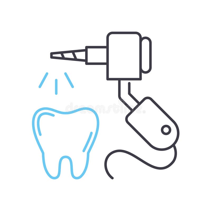 Dental Equipment Icons, Signs, Outline Symbols, Concept Linear ...