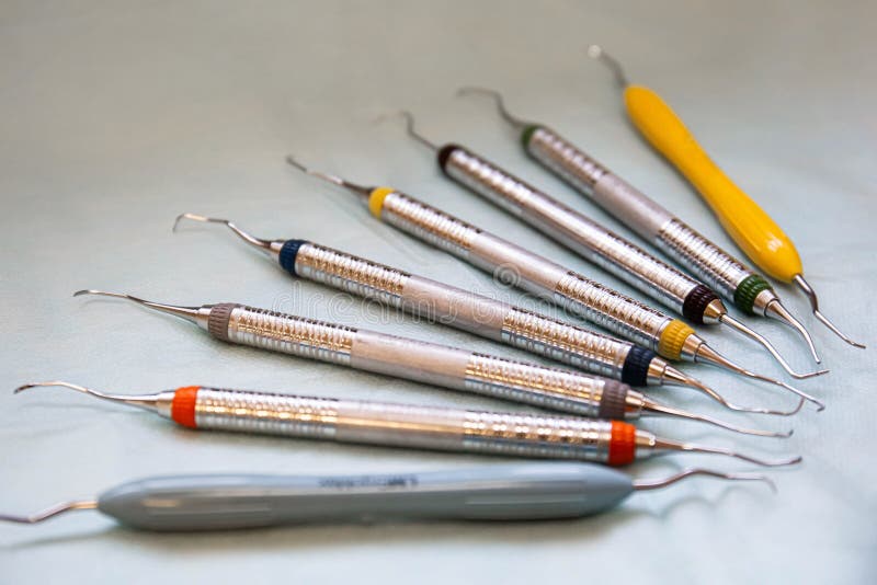 Dental Tools Set for Treatment Teeth Stock Photo - Image of stomatology ...