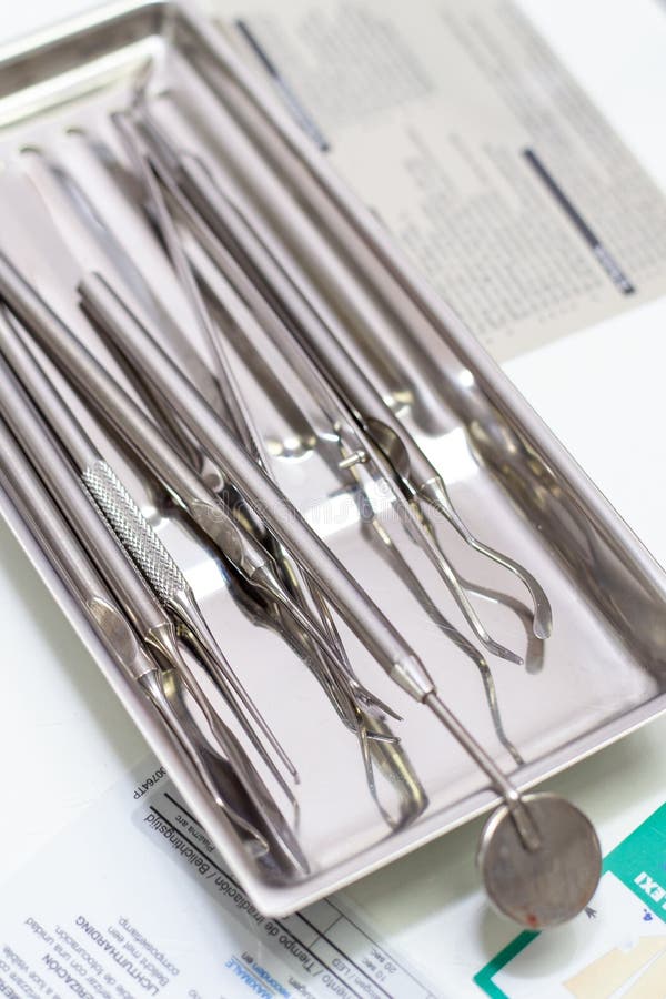 Dental tools on the table stock image. Image of checkup - 236091185