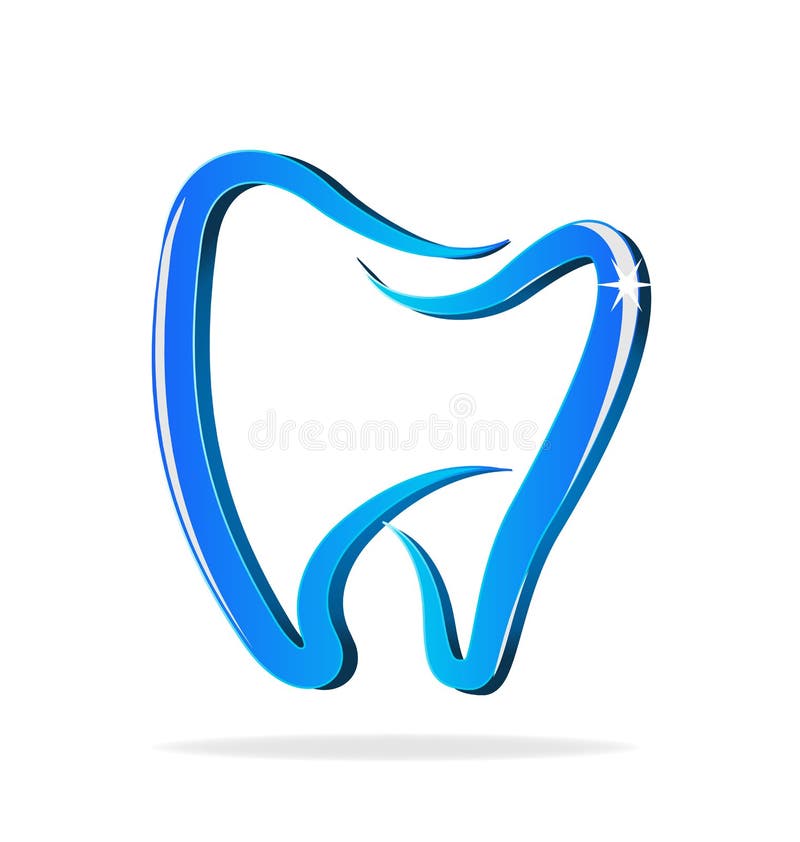 Dental tooth icon vector stock vector. Illustration of icon - 119064932