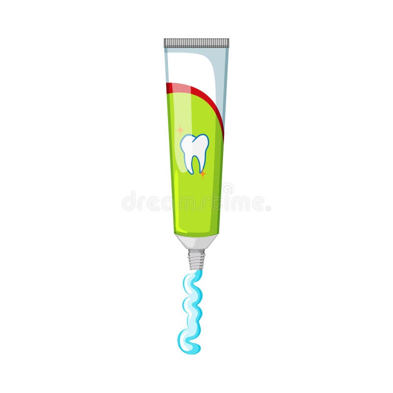 Dental Toothpaste Cartoon Vector Illustration Stock Vector ...