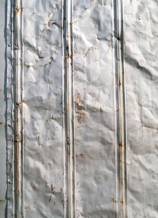 Dented Rusty Barn Tin Background Stock Image - Image of texture ...