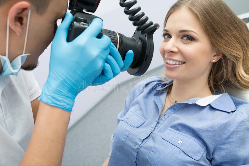 Dentist with Camera and Patient Stock Image - Image of orthodontic ...