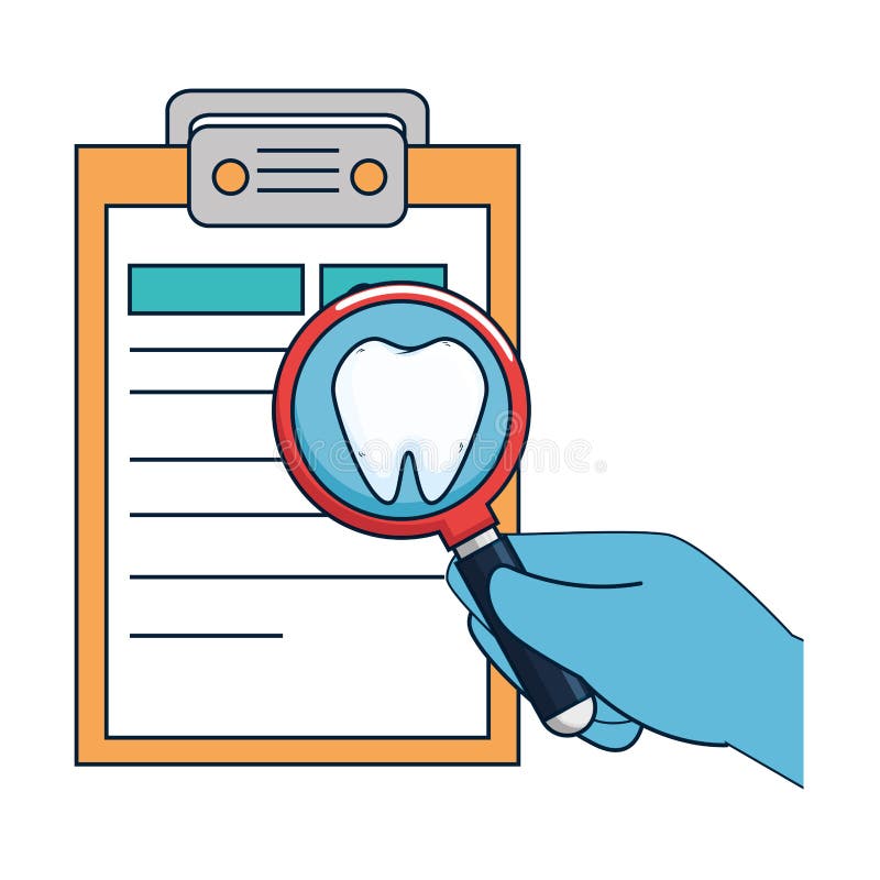 Dentist Checklist Order Icon Stock Vector - Illustration of dent ...