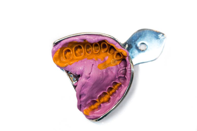 Dentist Dental Teeth Impression Mold with Compound Stock Image - Image ...