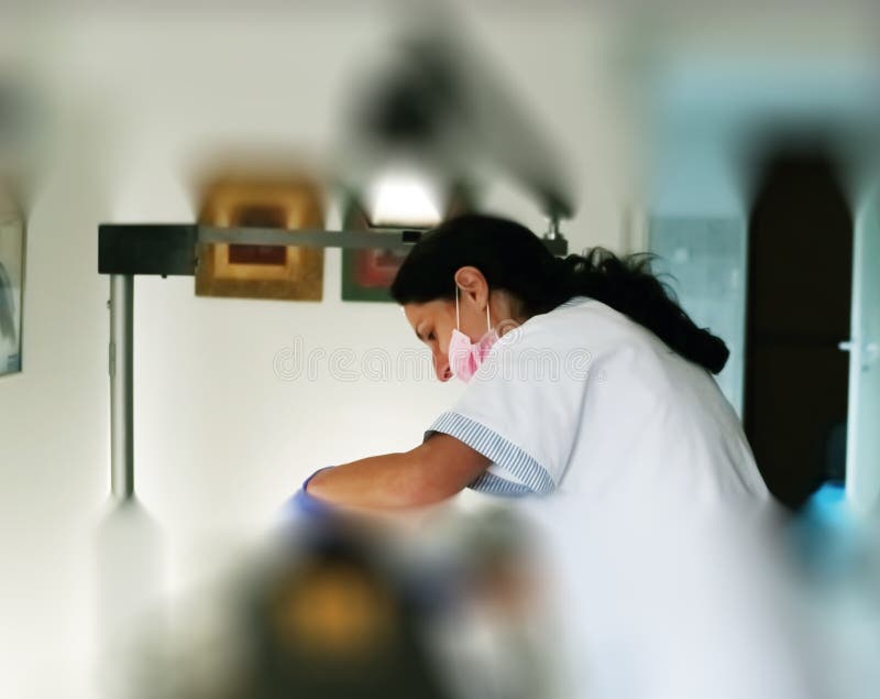 Dentist Examining a Patient Teeth. Dentist Office Stock Image - Image ... Dentist Examining a Patient Teeth. Dentist Office Stock Image - Image ...