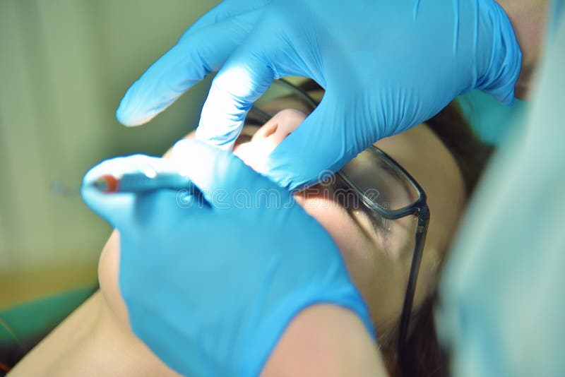 Dentist making teeth stock image. Image of cure, medicine - 72467917