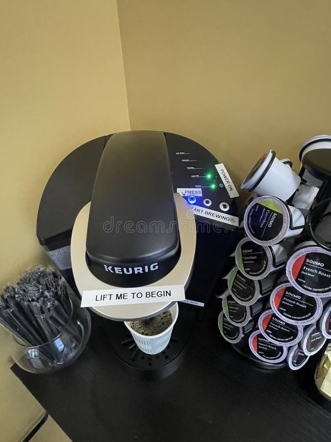 Dentist Office K Cup Coffee Maker for Guests Brewing Editorial Stock ...