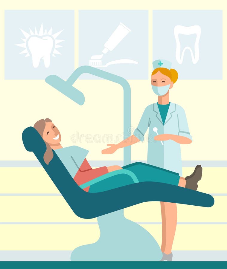 Cartoon Doctor Hand and Healthy Tooth Stock Vector - Illustration of ...