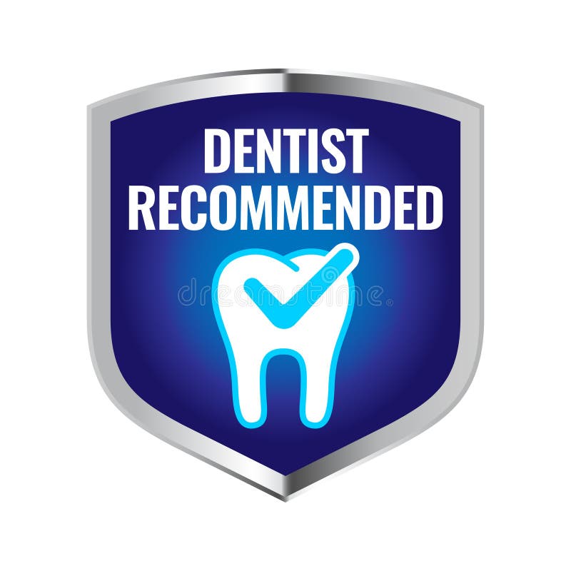 Dentist Recommended Approved Vector Icon Logo Badge Stock Vector ...