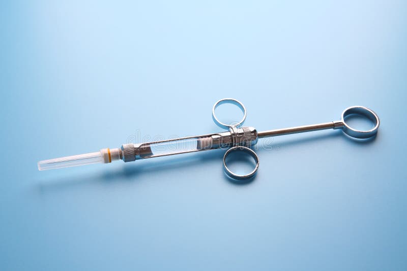 Dentist S Syringe on Color Background Stock Image - Image of cavity ...