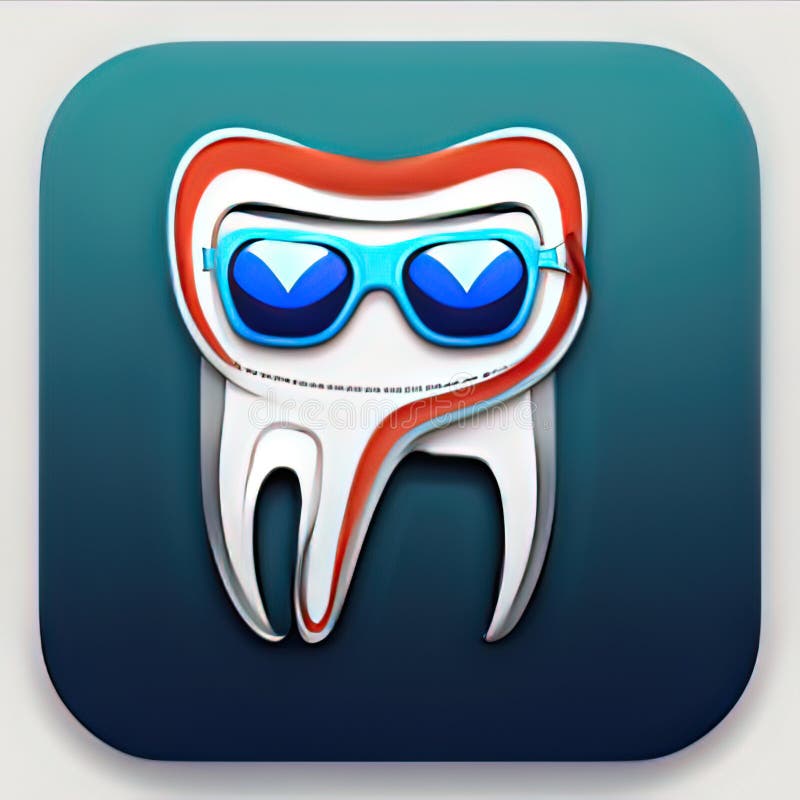 Dentist Software App Icon. Generative AI. Stock Illustration ...