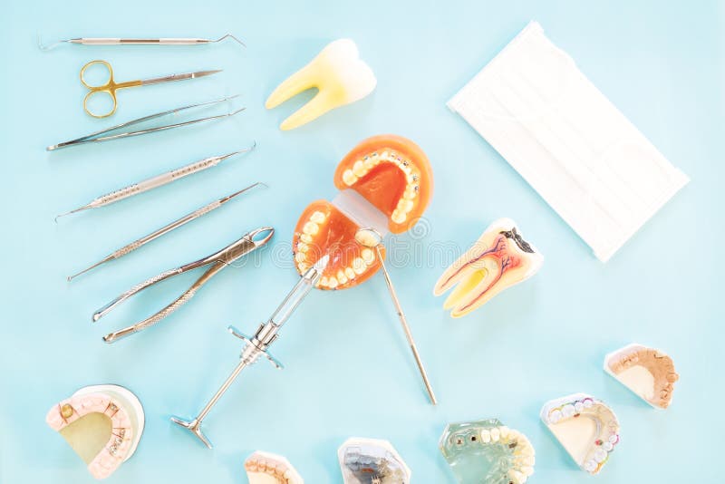Dentist Tools and Prosthodontic. Stock Photo - Image of prosthodontic ...
