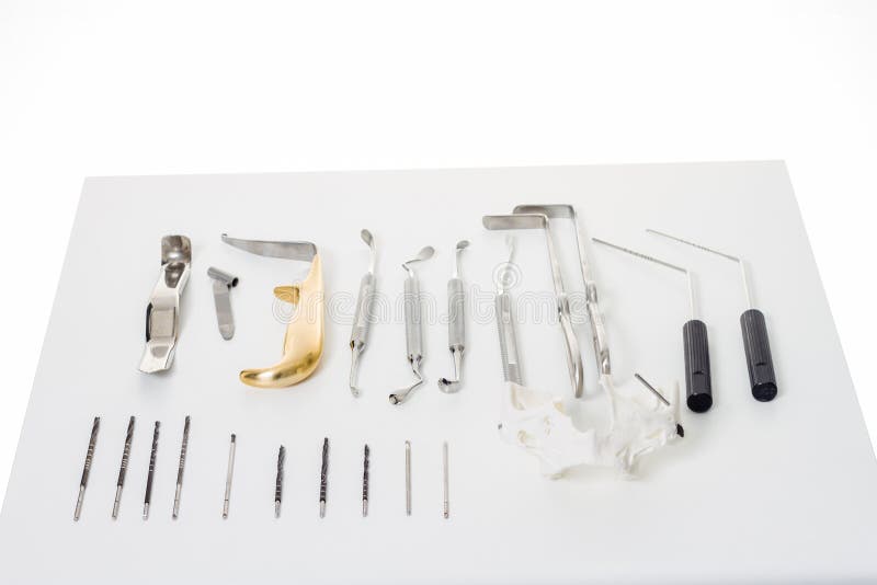 Dentist Tools for Tooth and Implant Extractions Stock Image - Image of ...