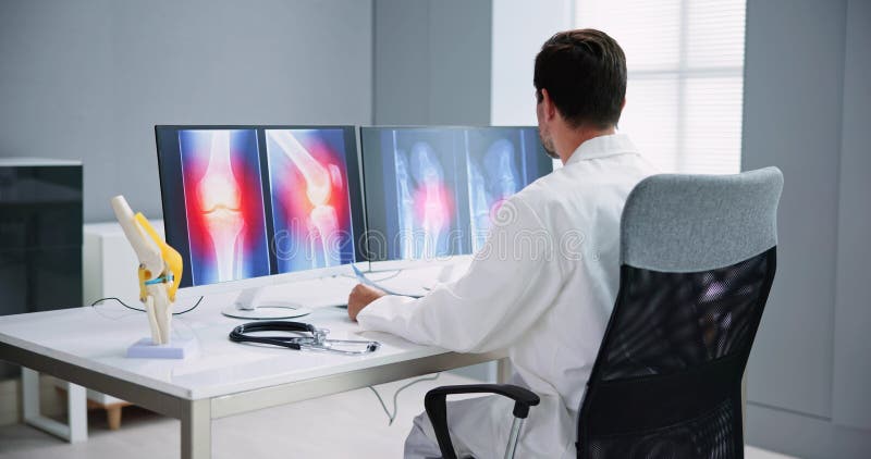 Dentist Using Computer Technology Dental Software Stock Image - Image ...