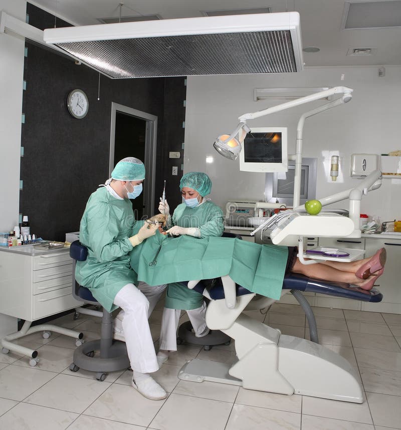 Dentistry, Drilling The Tooth Stock Image - Image of instruments ...