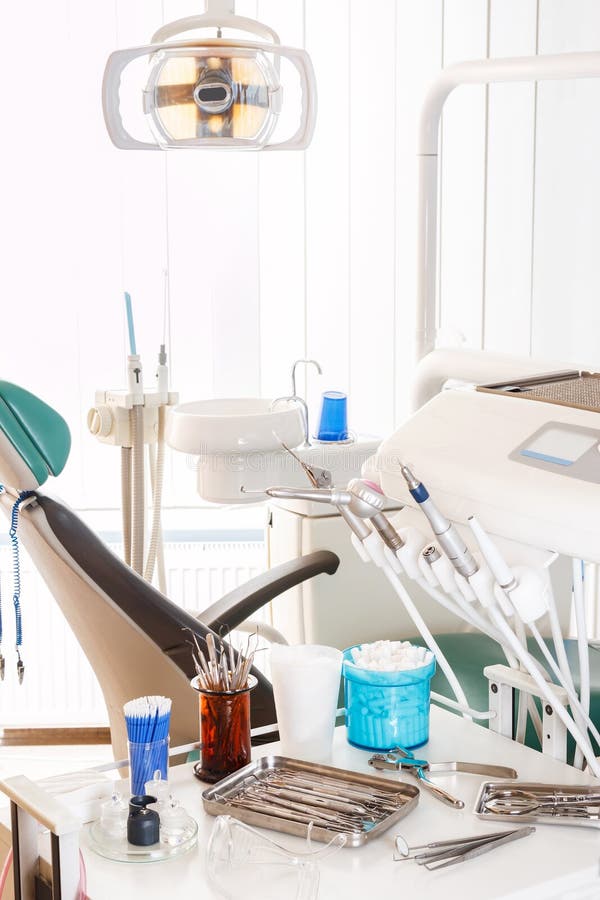 Dentist workplace stock image. Image of instrument, furniture - 156644993