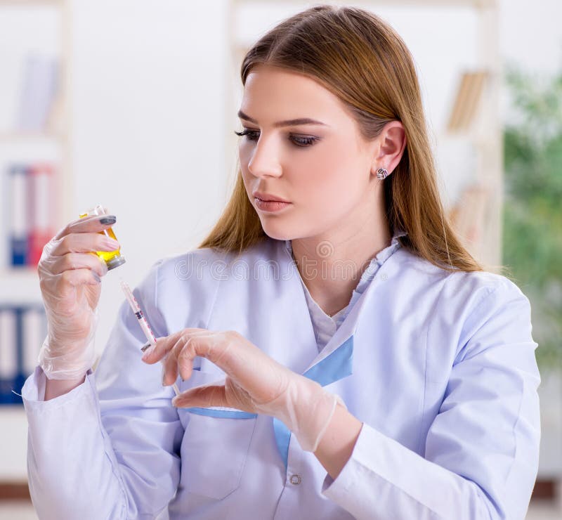 Dentistry Student Practicing Skills in Classroom Stock Photo - Image of ...
