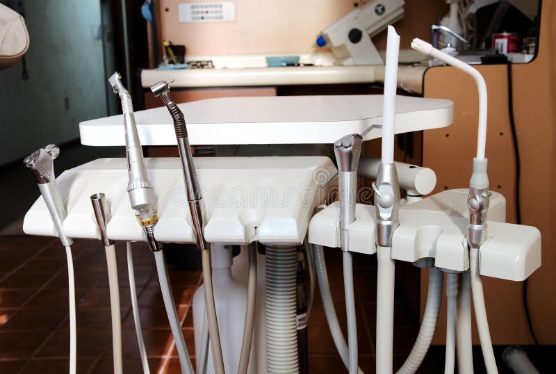 Dentists Tools at Table Dental Stock Image - Image of dentist, close ...