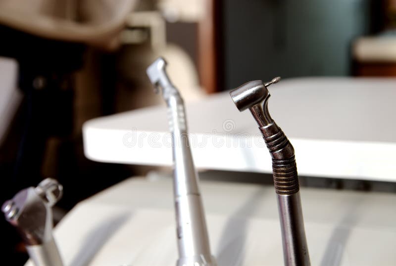Dentists Tools at Table Dental Stock Image - Image of hygiene, spatula ...
