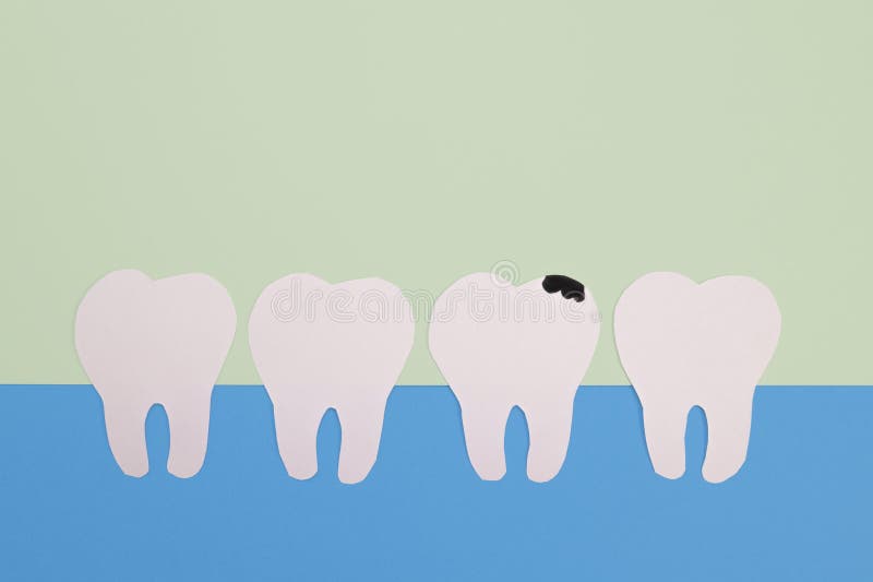 Dentition from Paper Teeth with Caries, the Concept of Dental Problems ...