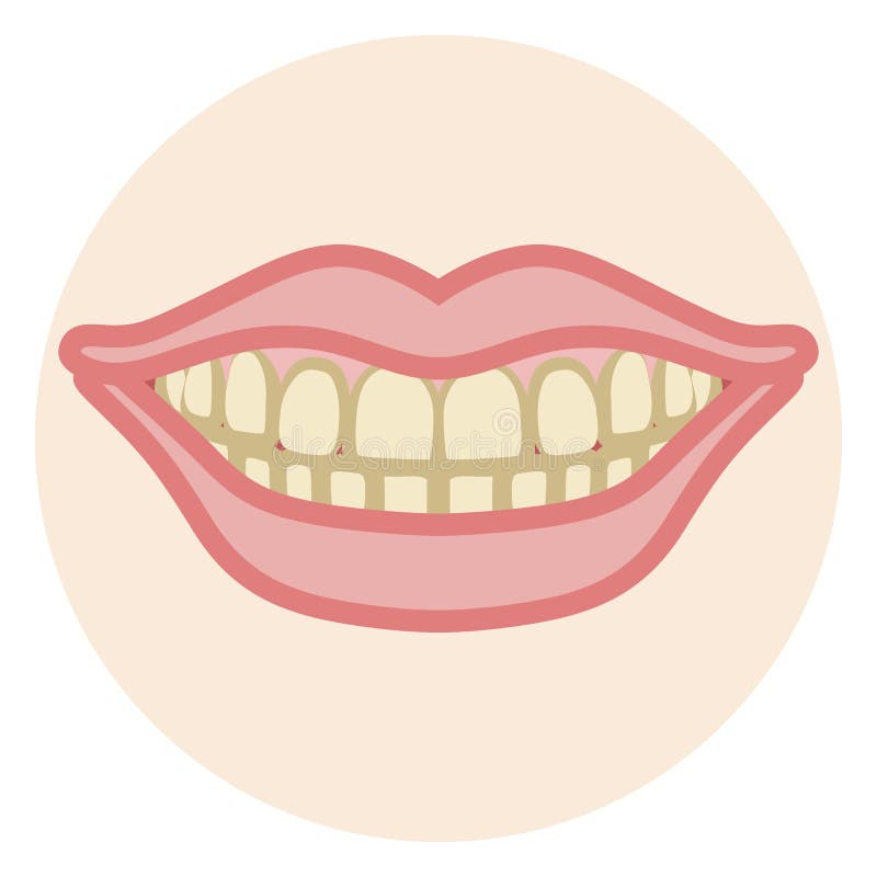 Dentition - Stain stock vector. Illustration of white - 95877519