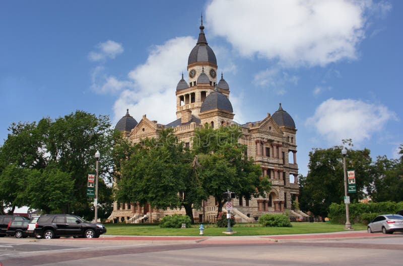 Denton County Courthouse in Downtown Denton, TX Stock Photo - Image of ...