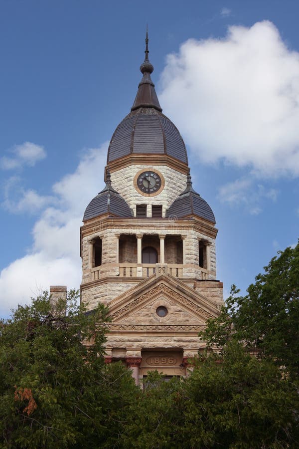 Denton County Courthouse in Downtown Denton, TX Stock Photo - Image of ...