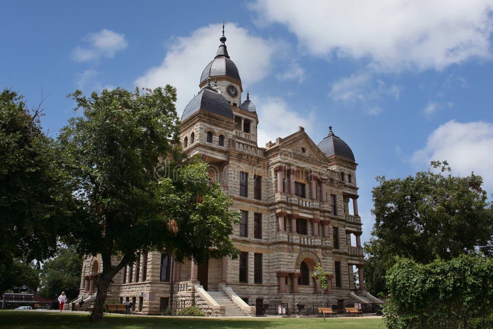Denton County Courthouse in Downtown Denton, TX Stock Photo - Image of ...
