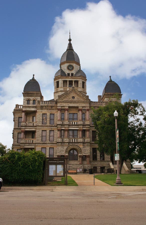 Denton County Courthouse in Downtown Denton, TX Stock Image - Image of ...