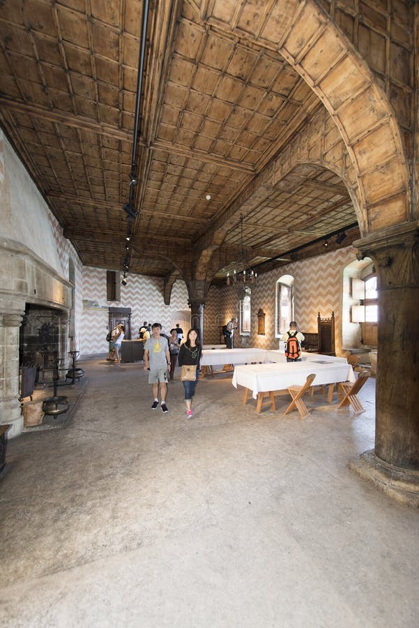 Dentro Do Castelo De Chillon, Suíça Fotografia Editorial - Imagem de ...