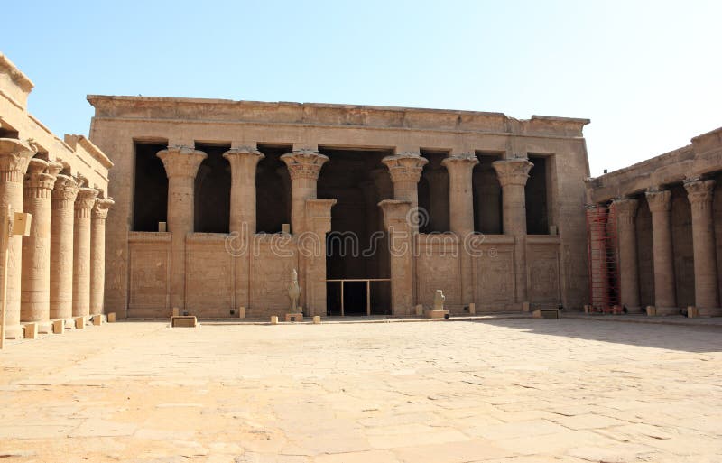 Dentro Il Tempio Di Edfu Egypt Fotografia Stock - Immagine di entrata ...