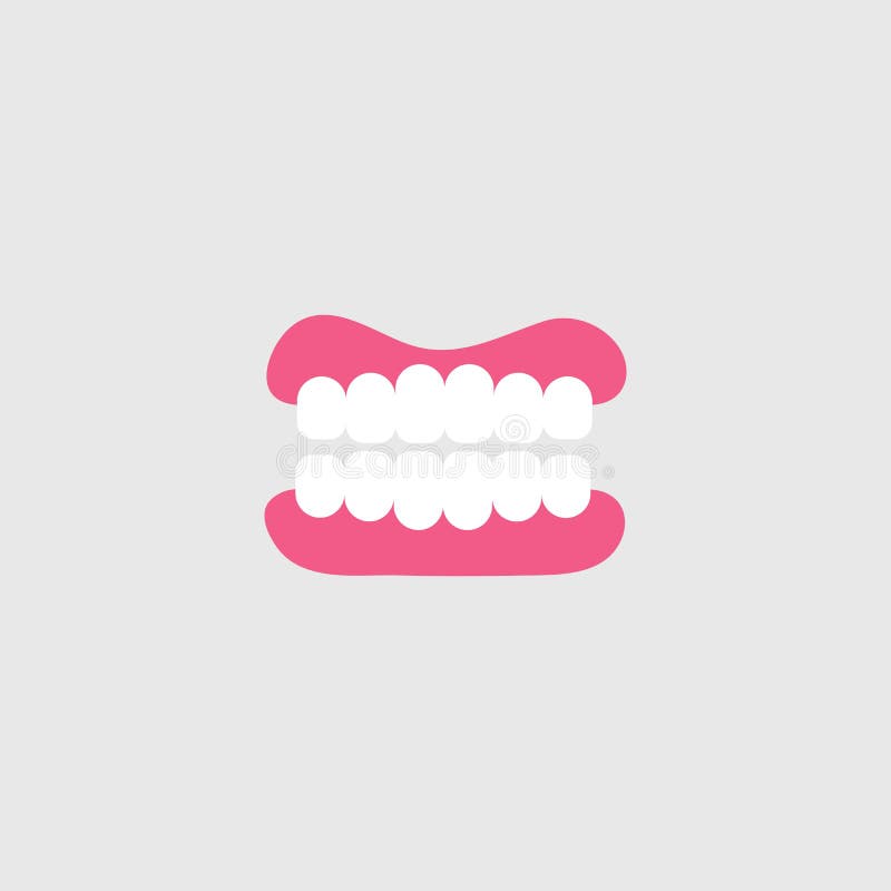 Denture Icon Logo Free Vector Stock Vector - Illustration of protection ...