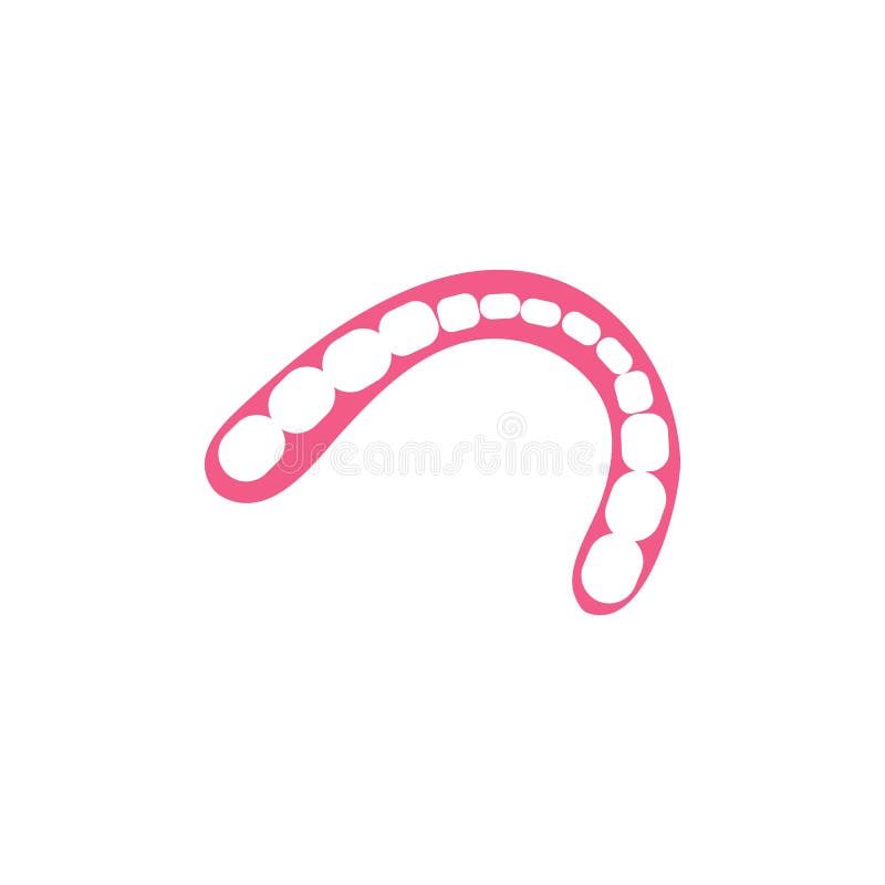 Denture Icon Logo Free Vector Stock Vector - Illustration of dentistry ...