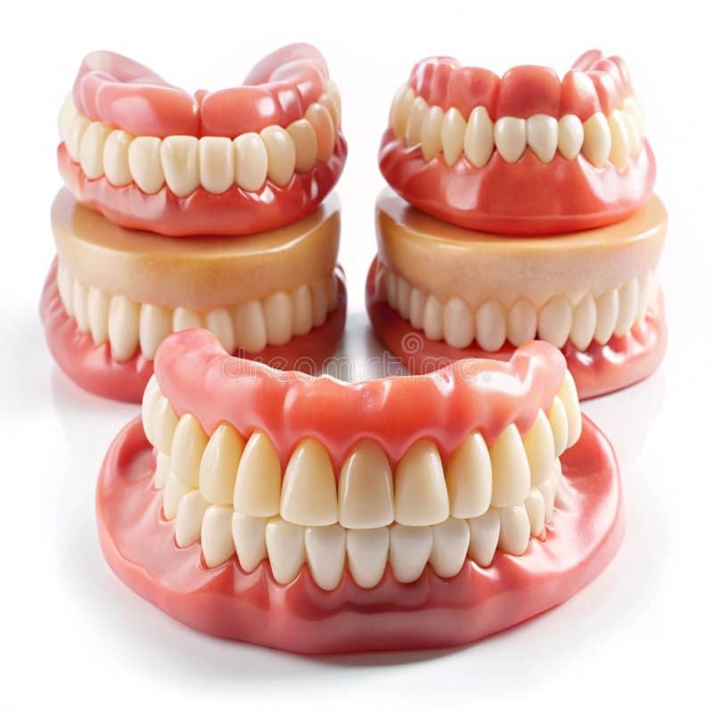 Denture set stock illustration. Illustration of transparent - 358150489