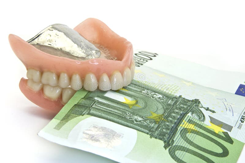 Money and Dental Prosthesis Stock Image - Image of concepts, denture ...