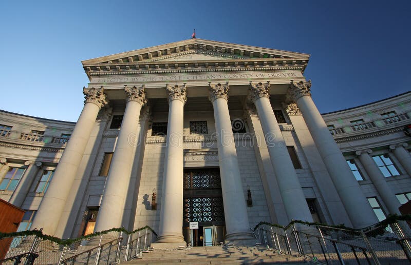 Denver Capitol Building Columns Stock Image - Image of workplace, huge ...